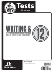 Writing & Grammar 12 Test Answer Key (3rd Ed.) – The Learning House