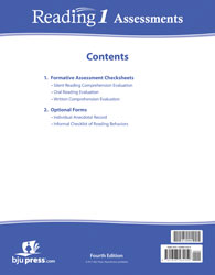 x Reading 1 Assessments and Answer Key (4th ed.) – The Learning House
