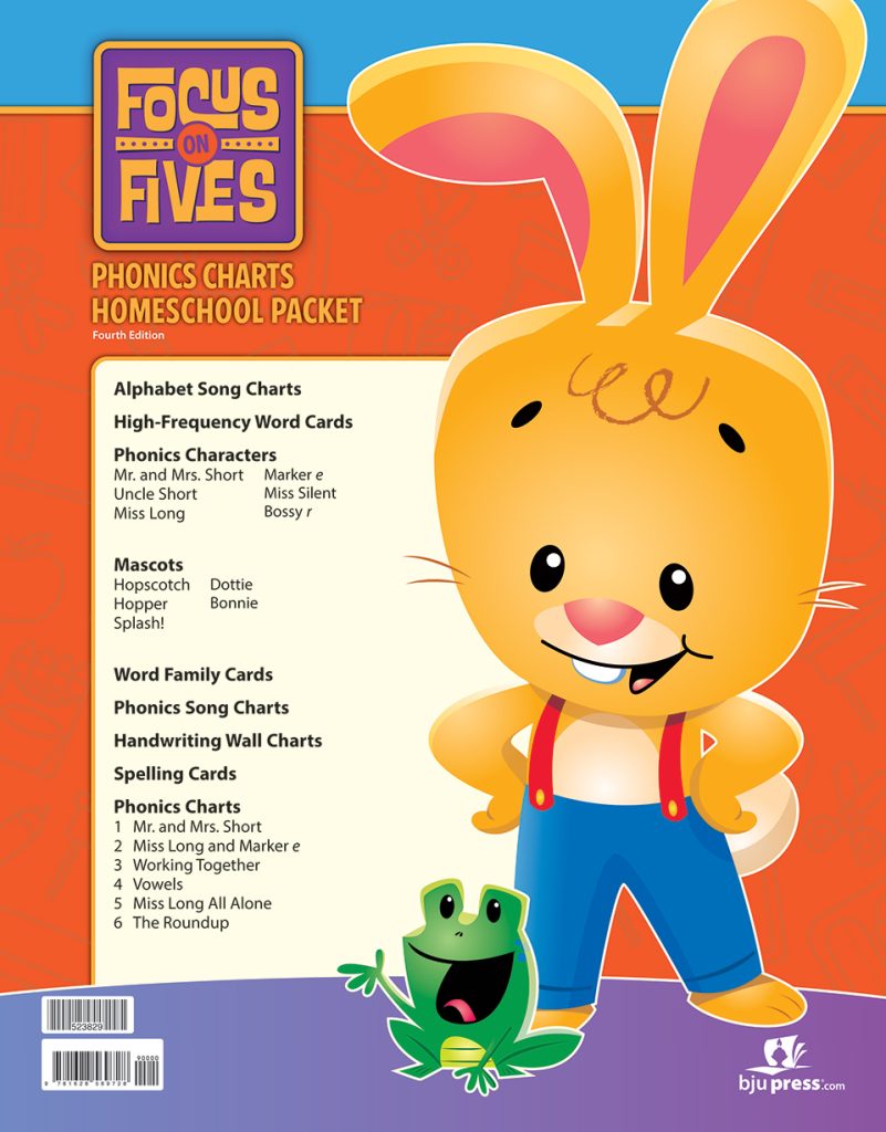 Focus on Fives Phonics Charts Homeschool Packet (4th Ed) – The Learning ...