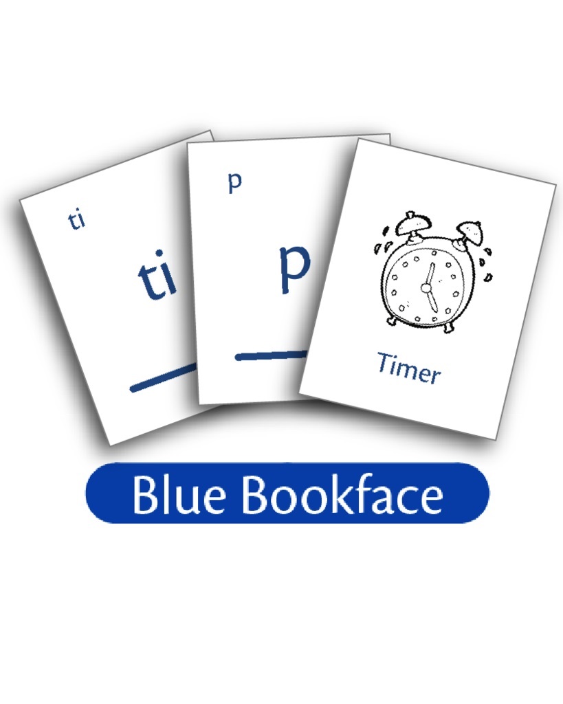Logic of English Phonogram Game Cards – Blue Bookface – The Learning House