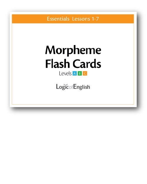 Logic of English Morpheme Flash Cards Lessons 1-7 – The Learning House
