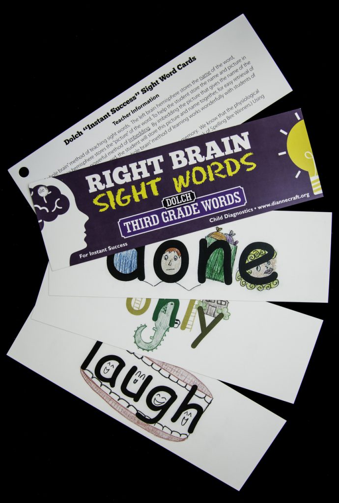 Right Brain Dolch Sight Words – Third Grade – The Learning House