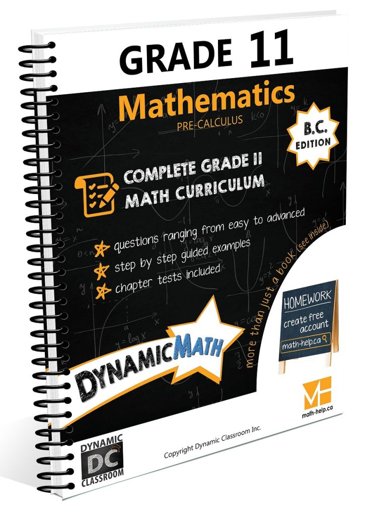 Dynamic Math BC Gr 11 Workbook – The Learning House