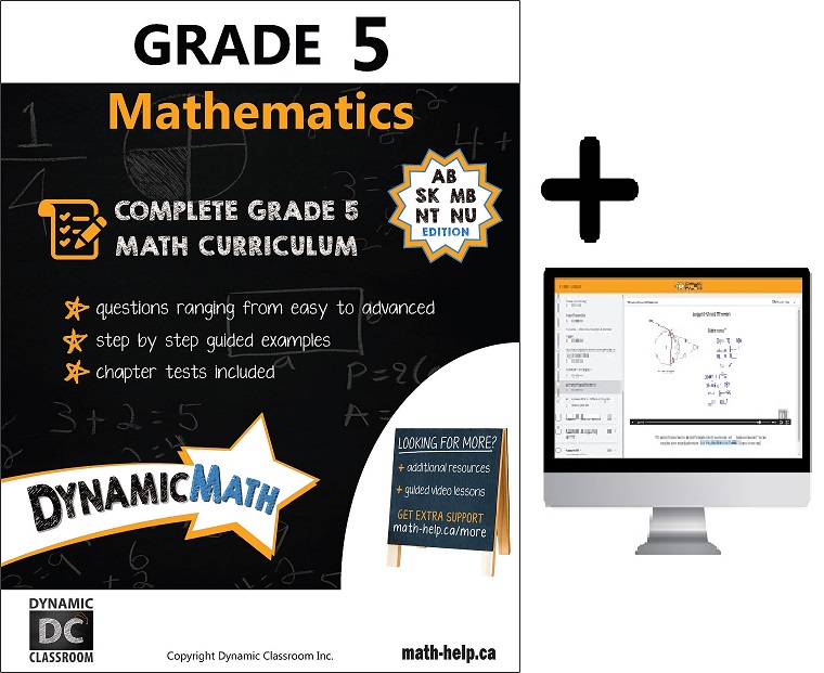 Dynamic Math West Provinces Gr 5 Workbook & Video Bundle – The Learning ...