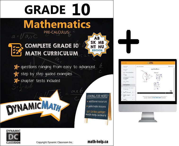 Dynamic Math West Provinces Gr 10 Workbook & Video Bundle – The ...