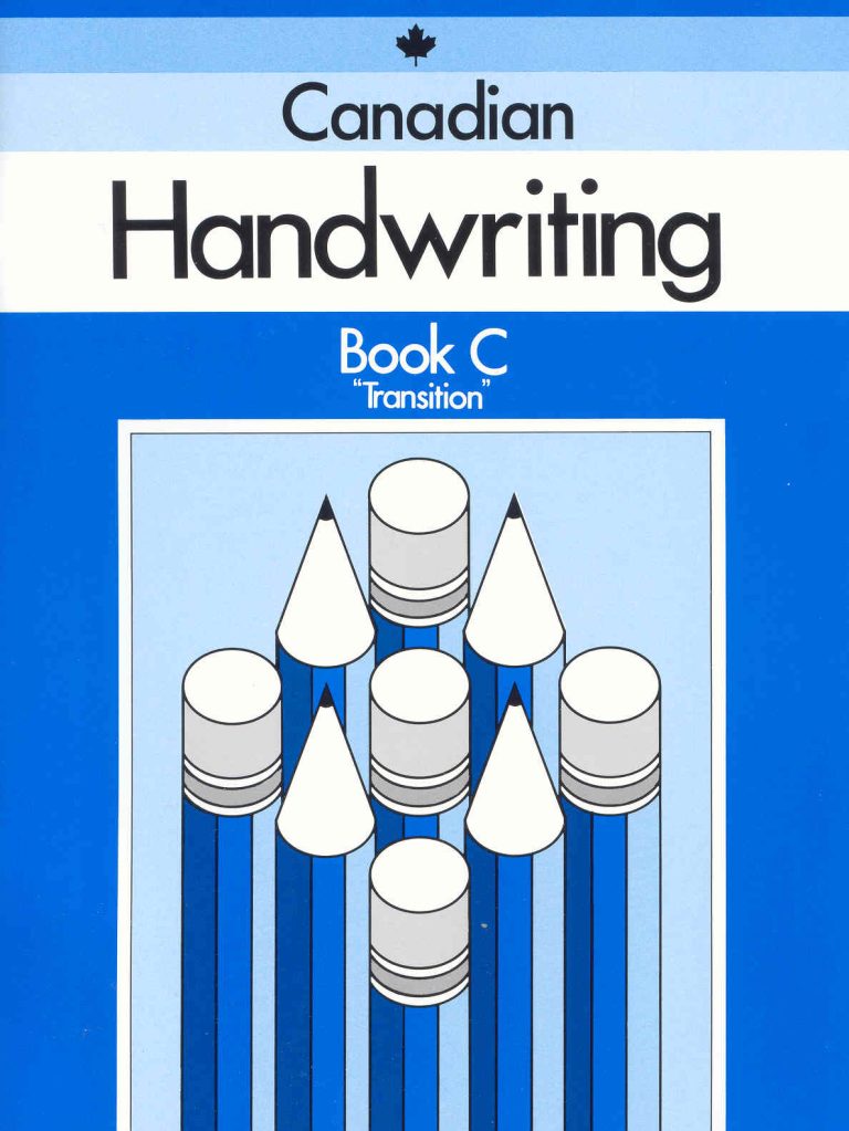 Canadian Handwriting Book C – The Learning House