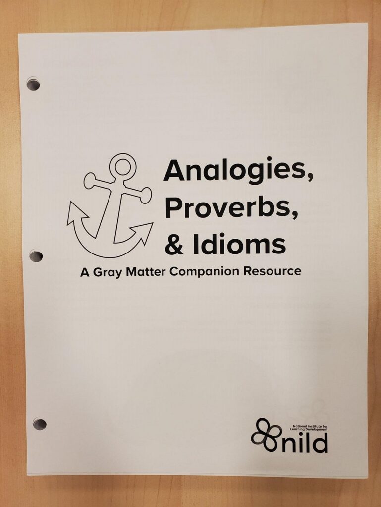 Analogies, Proverbs & Idioms – The Learning House