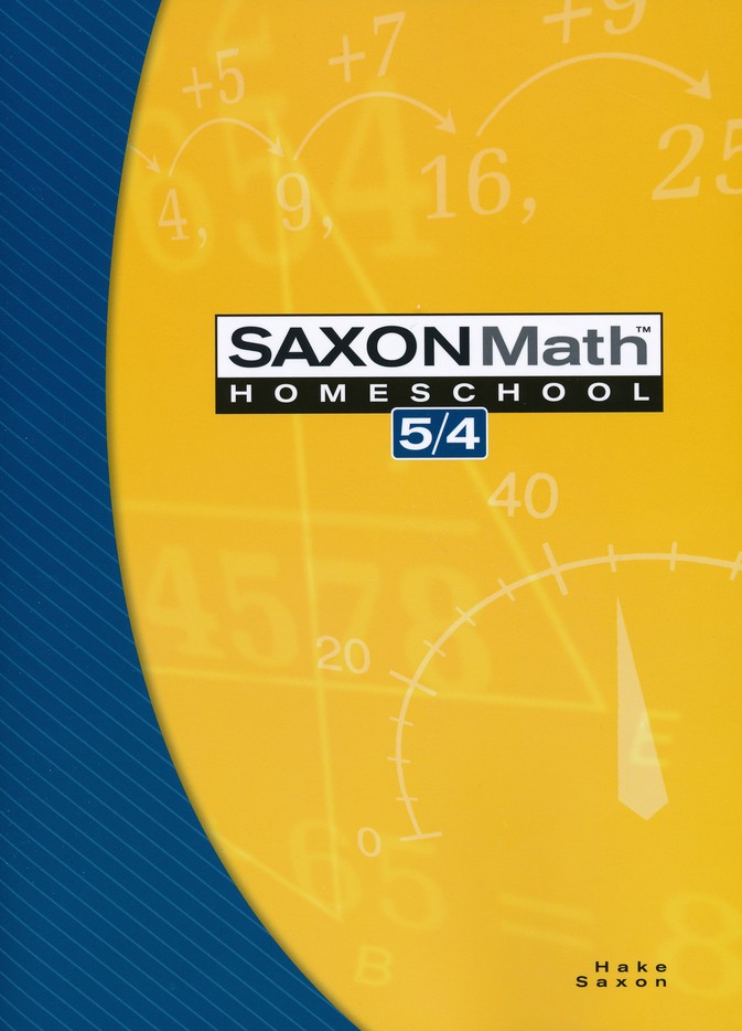 Saxon Math 5/4 Student Text, 3rd Ed – The Learning House