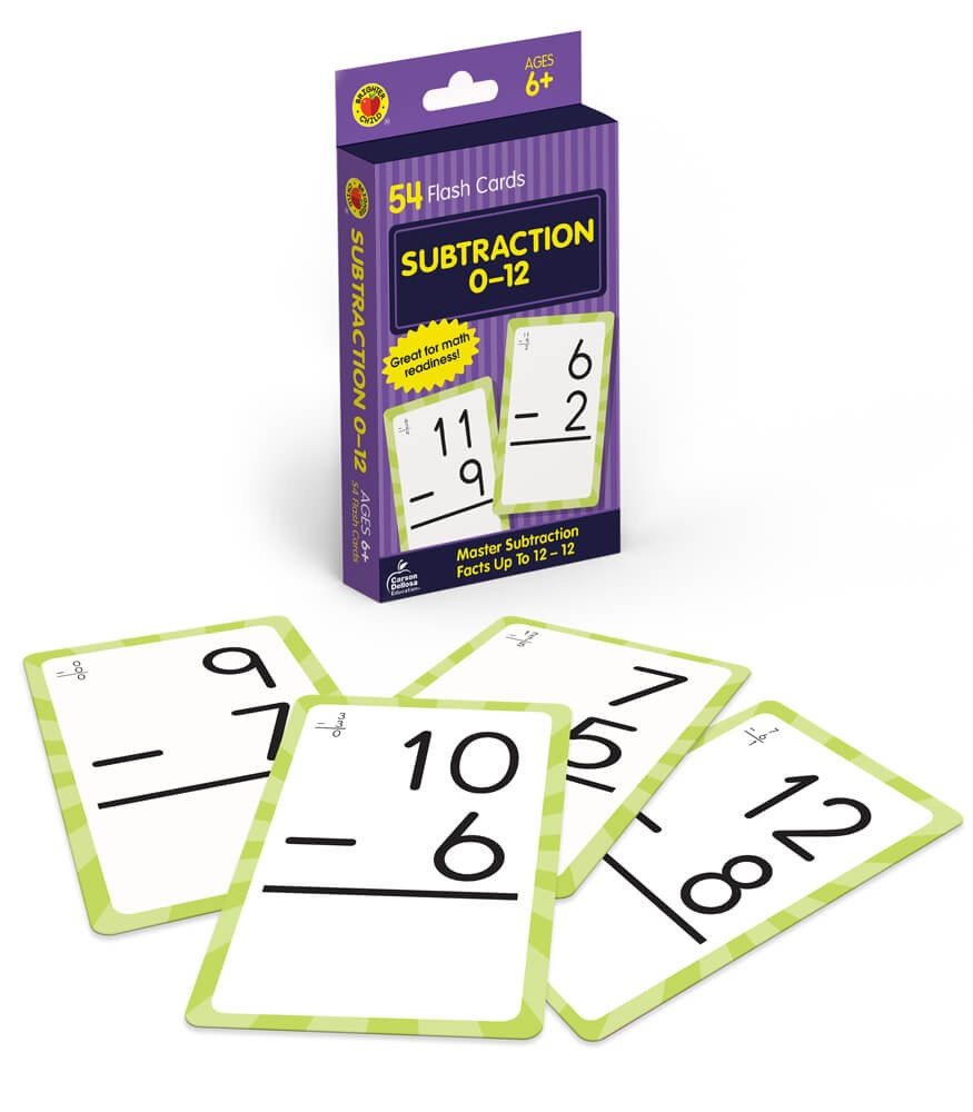 Subtraction Flash Cards 0-12 – The Learning House